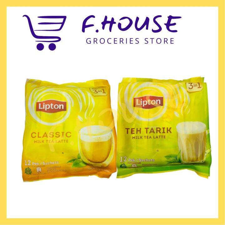 Lipton Milk Tea 3 in 1 Teh Tarik / Classic Signature Milk Tea Latte(12s ...