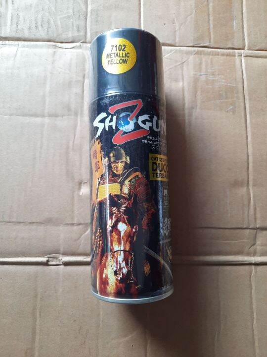 Pilok Pilox Pylok Pylox Cat Semprot Shogun Sogun Samurai Paint Kuning Yellow Metalic Metalik ...