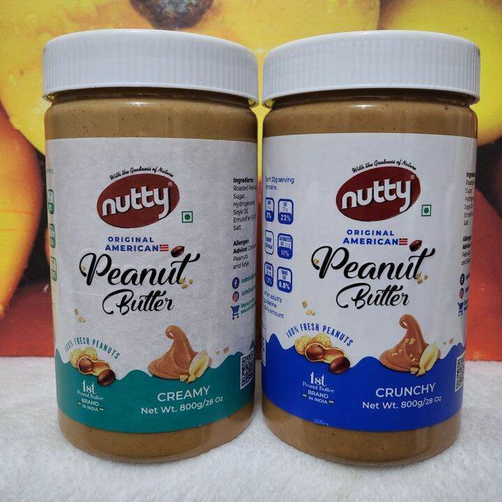 Nutty Original American Peanut Butter GLUTEN-FREE Creamy/Crunchy 800g/28oz | Lazada PH