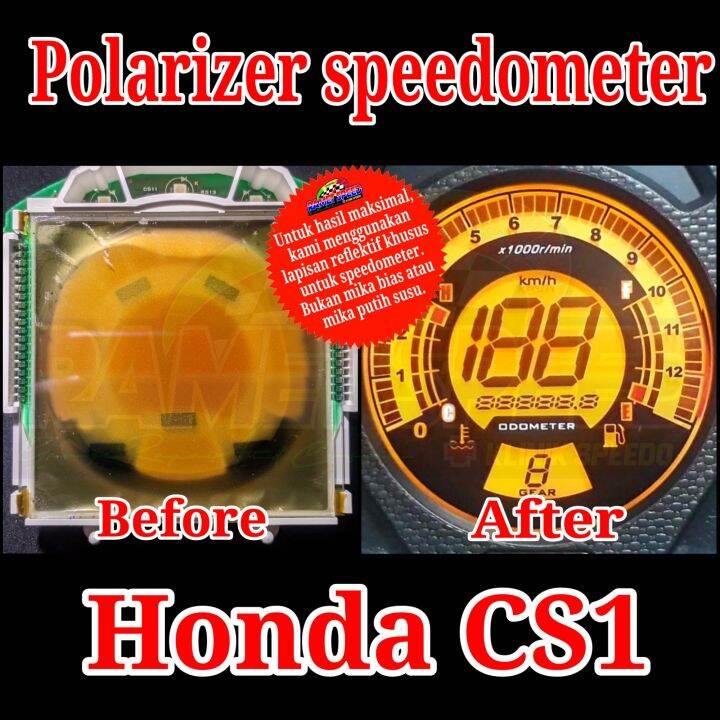 Polarizer speedometer Honda CS1 Polaris speedometer honda cs1 | Lazada ...