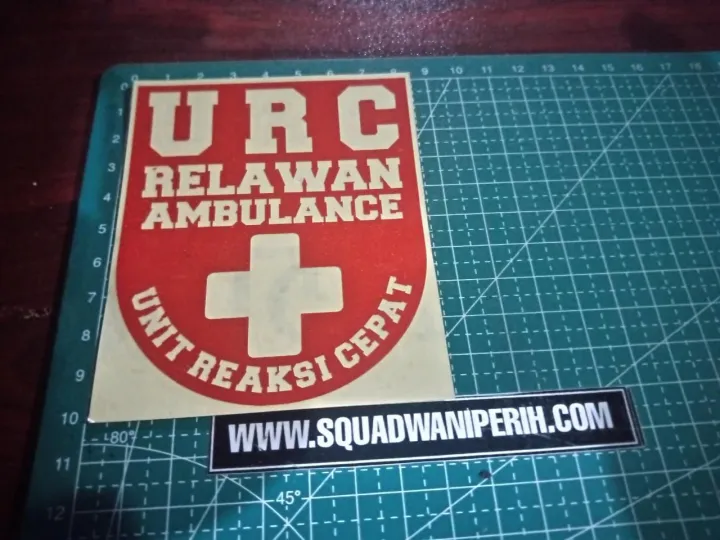 cutting sticker urc relawan ambulance | Lazada Indonesia