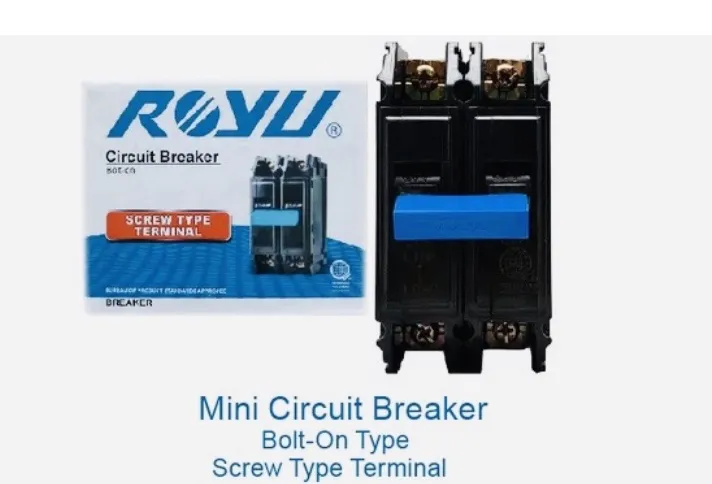 royu circuit breaker bolt on 15a 20a 30a 40a 60a | Lazada PH