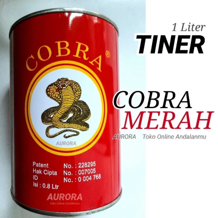 Thinner Cobra Merah 1Liter Super High Gloss ND HG A Spesial Thiner ...
