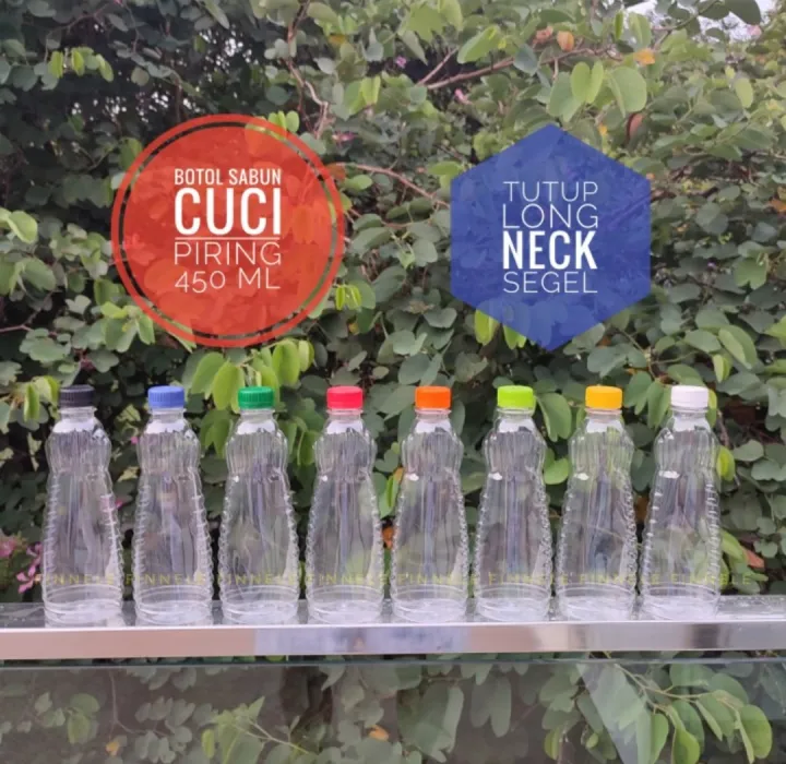 BOTOL cupir botol bening (450ml 50pcs) botol sabun cuci piring botol ...