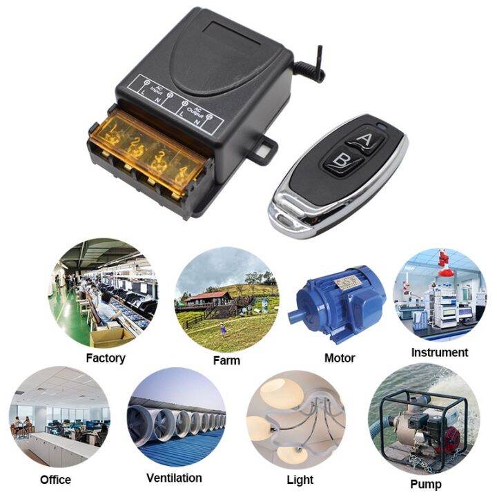 【Ready Stock&COD】433MHz 220V Water Pump Remote Control Switch 1Ch 30A ...