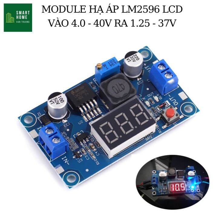 Module hạ áp buck LM2596 DC ra DC điện áp vào 4.0 - 40V ra 1.25 - 37V (3A) | Lazada.vn