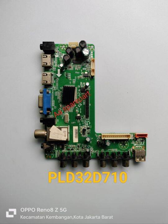 Mb mainboard tv polytron PLD32D710 PLD 32D710 motherboard mesin tv ...
