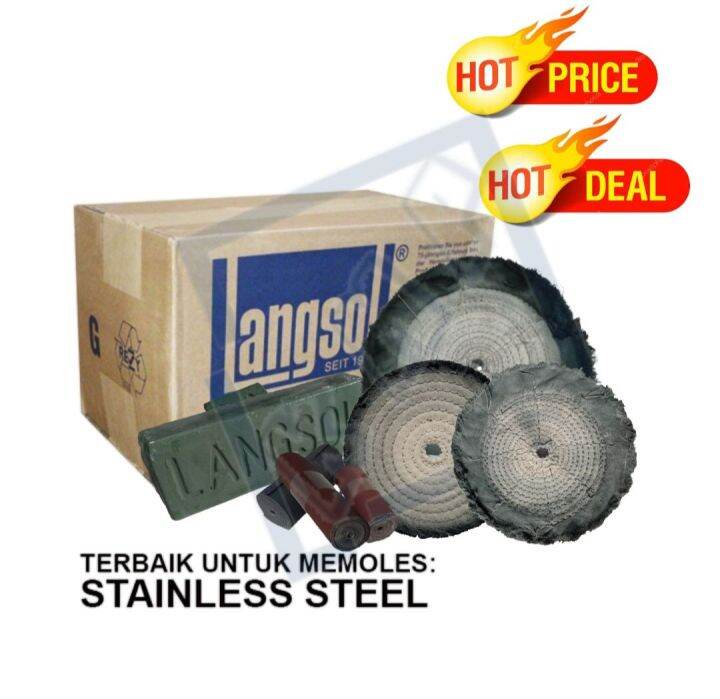 PAKET POLES 5 - LANGSOL, Kain poles BESAR, AMPLAS | Lazada Indonesia