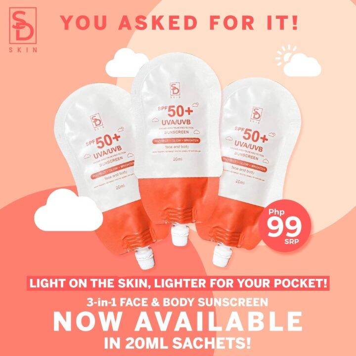 SD Sunscreen Trial Pack | Lazada PH