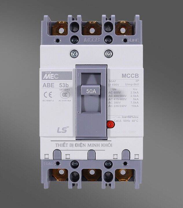 Aptomat Khối 3 Pha LS ABE và ABN 20A ~ 100A, cầu dao điện MCCB LS 3P ABN, ABE, cầu dao tự động ...