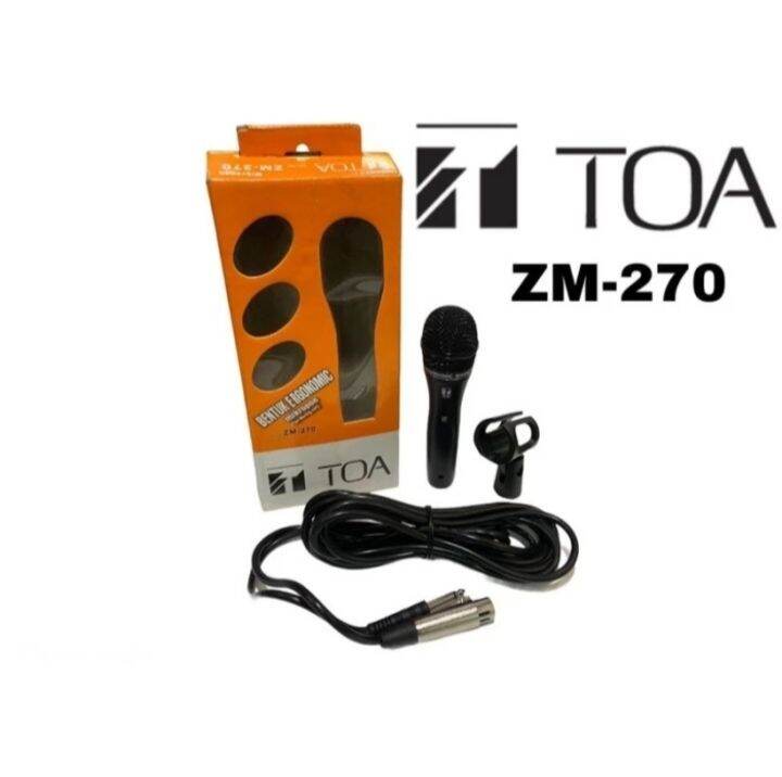 TOA MICROFONE KABEL ZM 270 MICROPHONE MIC ERGONOMIS ORIGINAL | Lazada Indonesia
