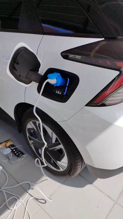 สายV2L หัวแปลง Vehicle to Load จ่ายไฟจากรถไฟฟ้าสู่ภายนอก Type2 EV ...