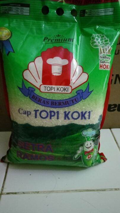 BERAS CAP TOPI KOKI KEMASAN 5kg | Lazada Indonesia