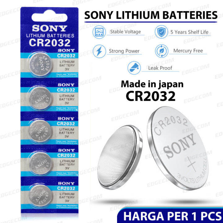 Baterai Lithium SONY / Maxell BATTERY CR2032 3V CMOS Jam Komputer ...