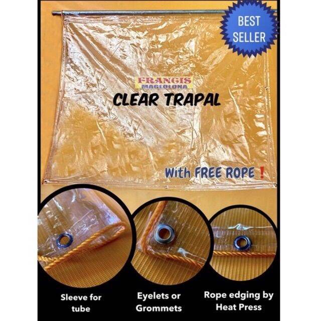 BUY 1 TAKE 1 4x4ft Clear Trapal Lona Tarpauline Clear motor trapal ...