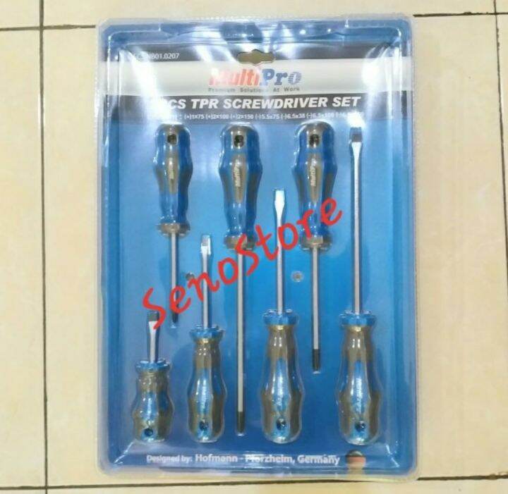 MULTIPRO Obeng set 7 pcs TPR screwdriver set | Lazada Indonesia