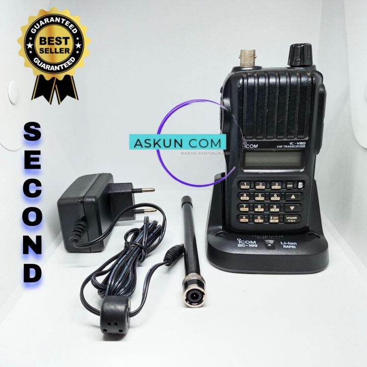 HT ICOM V80 VHF 136-174 MHz Second ORIGINAL JAPAN + CHARGER | Lazada ...