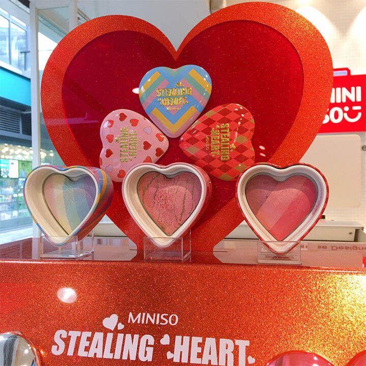 Miniso MINISO Heart-Breaking Series Baking Powder Blush Plate Powder ...