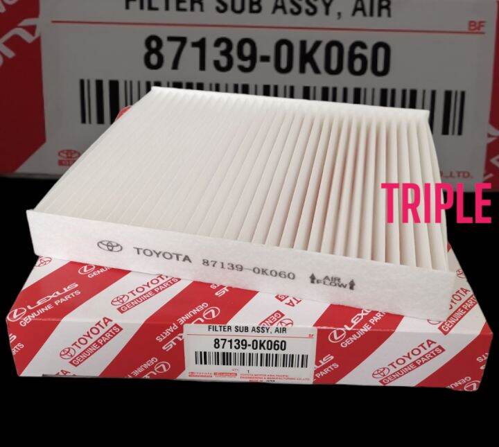 Cabin Air Filter Toyota Hilux Revo Gun125, Vellfire ggh 30 2016 | Lazada