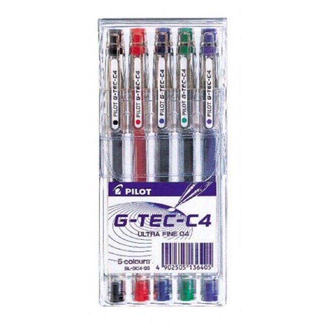 Pilot Gtec Set of 5 Pens G-Tec C-4 0.4mm Pen | Lazada PH