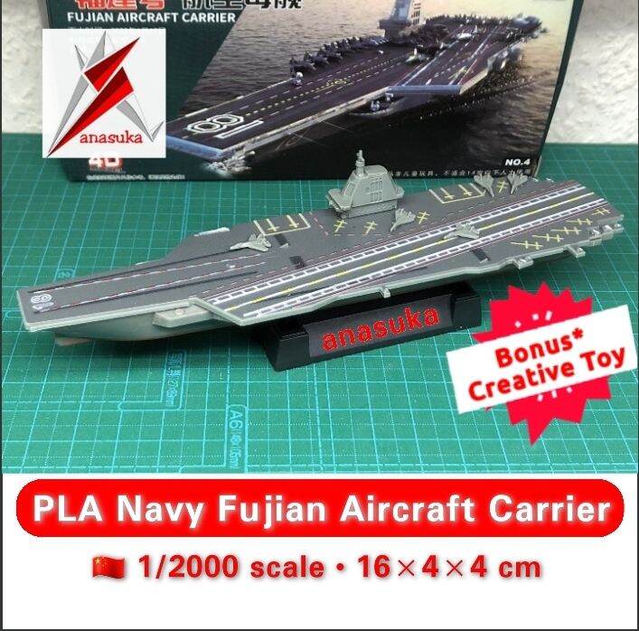 Miniatur Kapal Induk Fujian Aircraft Carrier PLA Navy Model Kit Puzzle | Lazada Indonesia