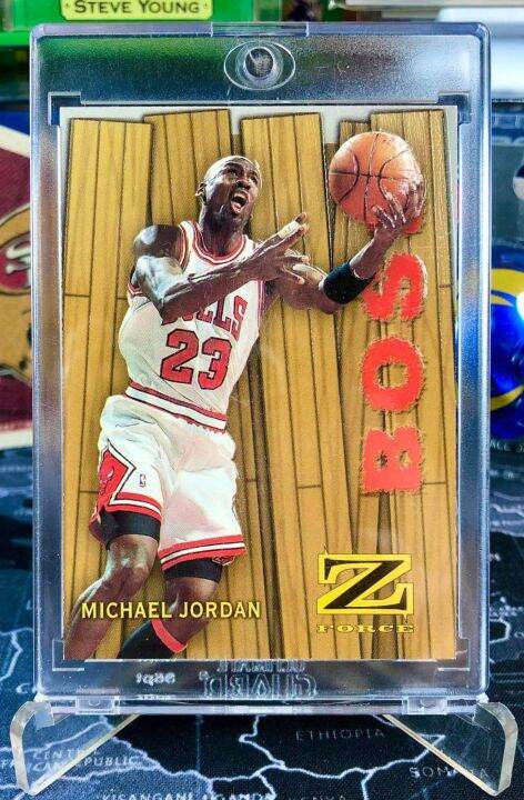 Michael Jordan การ์ดสะสม บาสเกตบอล NBA Chicago Bulls Z Force Boss ...