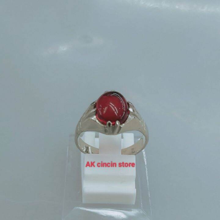 CINCIN BATU MERAH DELIMA ASLI | Lazada