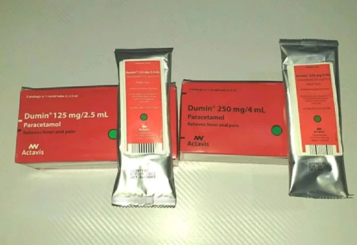 Dumin paracetamol supp per pcs rectal tube 250mg/4ml demam bayi & anak ...
