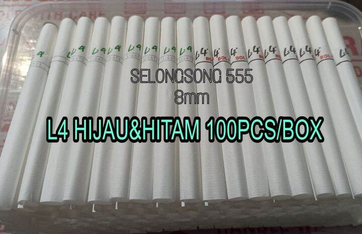 SELONGSONG KERTAS L4 mix 8mm100pcs/box | Lazada Indonesia
