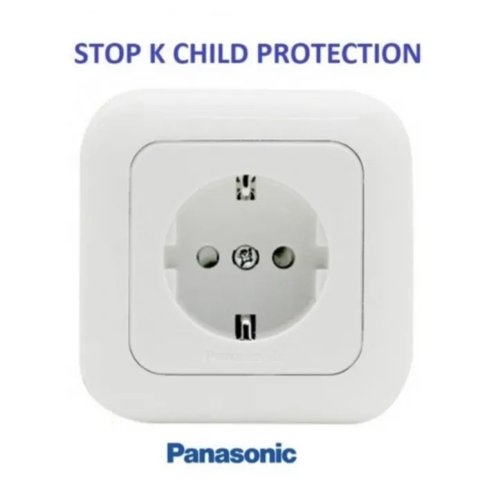 Panasonic stop kontak inbow taman pakai pengaman WEJP1121-7(CP) colokan ...