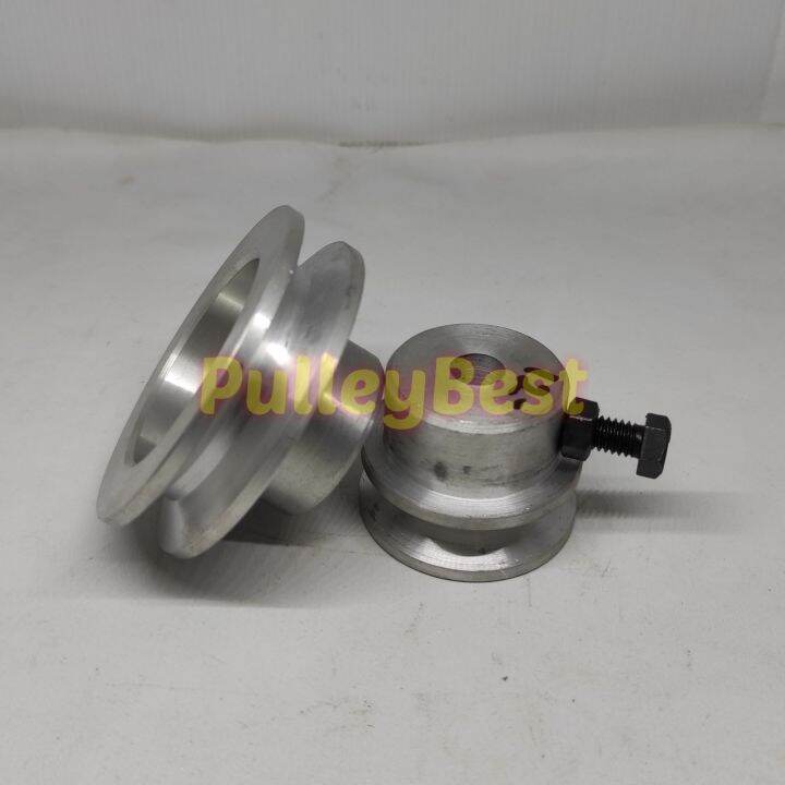 Pulley puli A1 - 3" dan 2" as 12mm (BISA REQUEST) pully alumunium ...