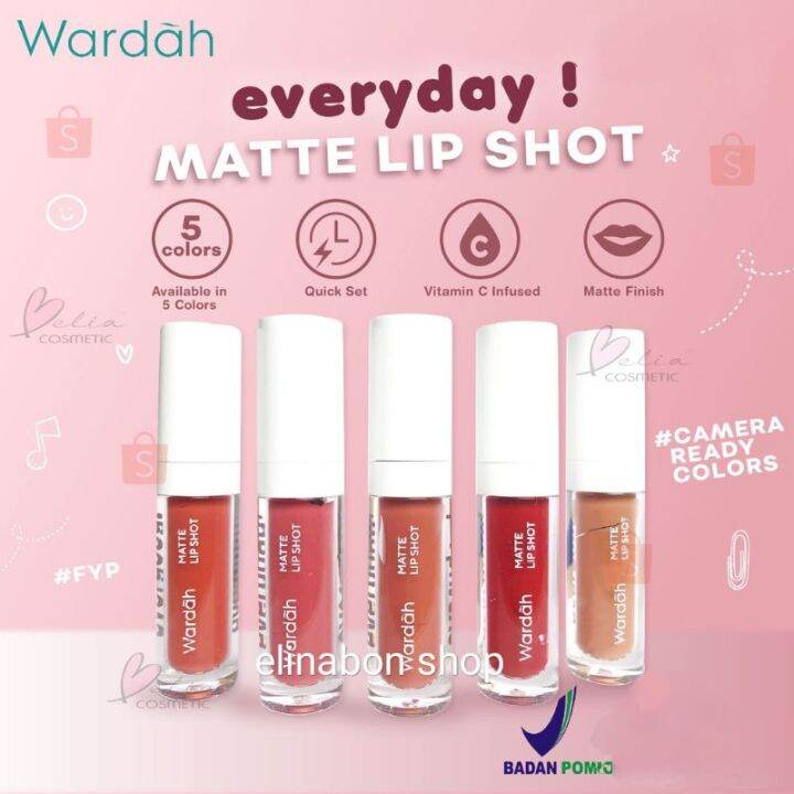 Wardah Everyday Matte Lip Shot Lip Cream | Lazada Indonesia