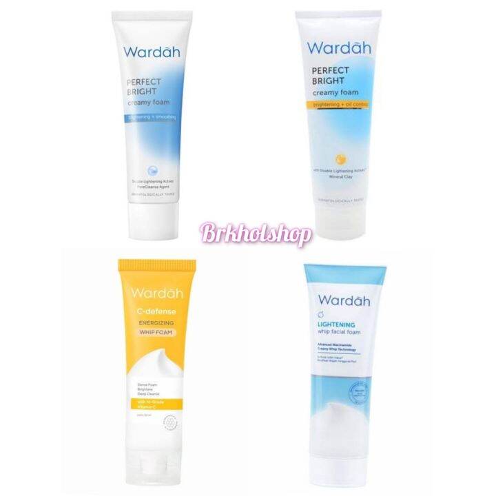 WARDAH PENCUCI MUKA PERFECT BRIGT CREAMY BRIGHTENING DAN WHIP 100 ML ...