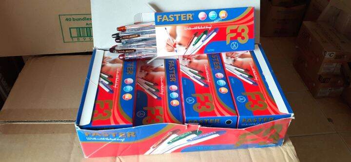 1 dus pulpen Faster F-3 0.5 isi 12 pack 144 pen | Lazada Indonesia