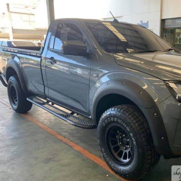 คิ้วล้อ Isuzu d-max ขนาด 6 นิ้วมีหมุด สีดำด้าน สำหรับตัวเตี้ยและตอน ...