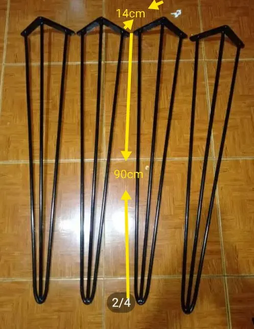 Heavy duty table legs. 3rod 90cm. 4pcs. 12.7mm round bar. | Lazada PH