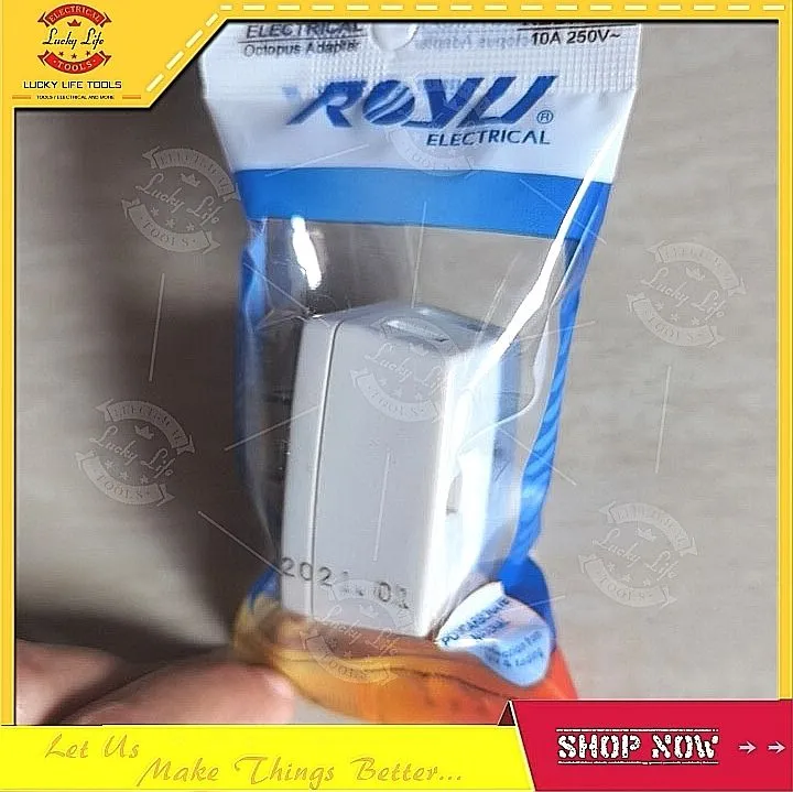 Royu Electrical octopus adapter (plug connector)10A 250V | Lazada PH