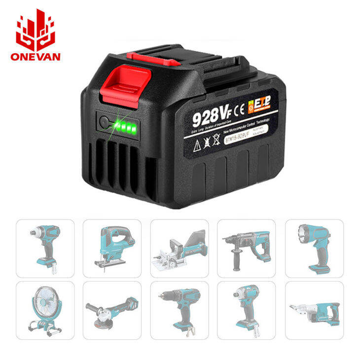 ONEVAN แบตเตอรี่โทรศัพท์ลิเธียมชาร์จไฟได้18V 22500MAh พร้อมตัวระบุ ...