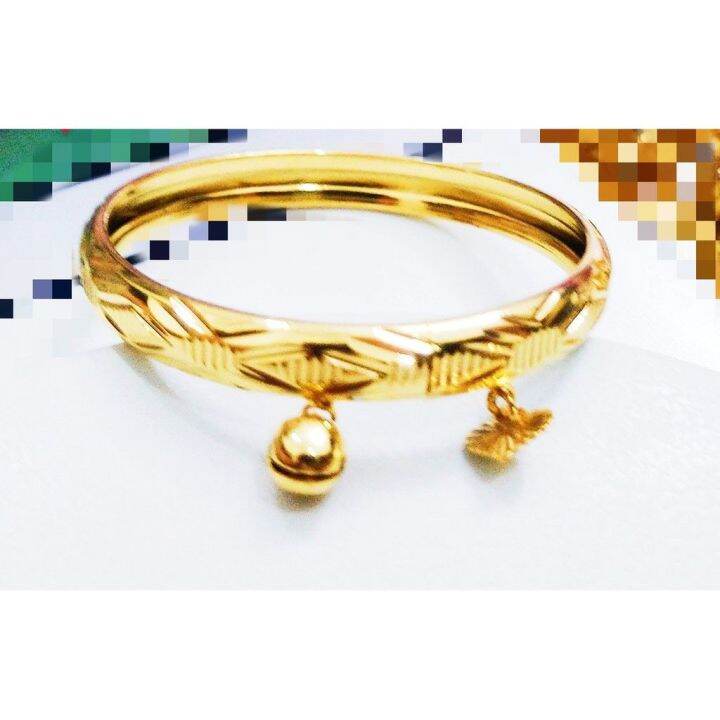 Gelang Tangan Budak Rotan Belah Dengan Clip Ada Cop 916 Lazada