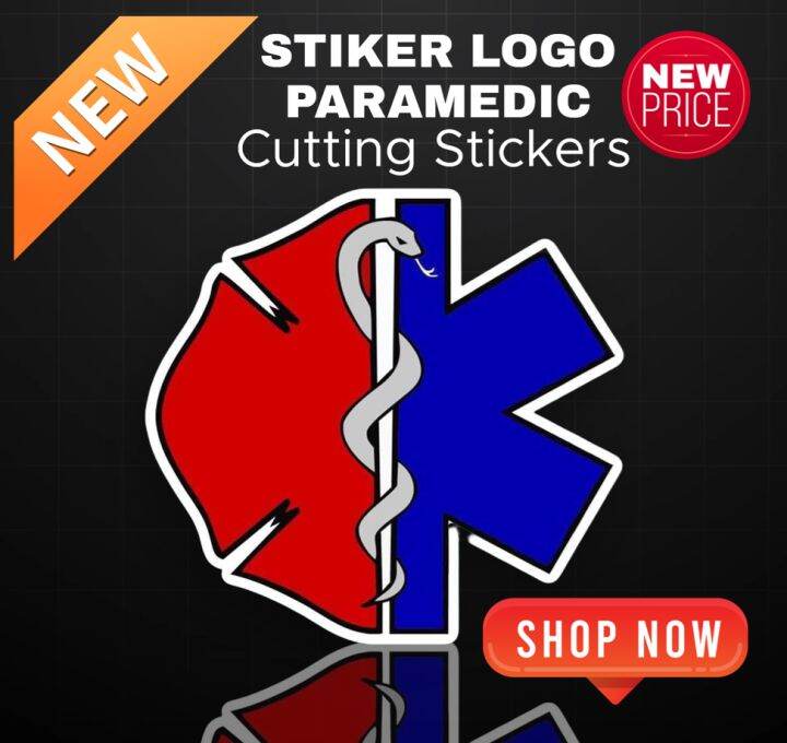 Stiker Paramedic Stiker logo Kesehatan Stiker logo Perawat | Lazada ...
