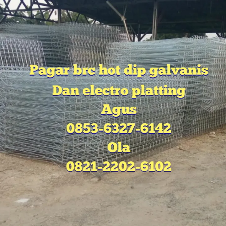 Pagar brc tinggi 150 cm x lebar 240 cm x dia 6 mm electro platting ...