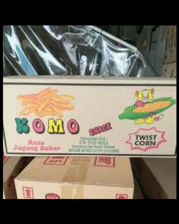Ciki Komo 1 Dus Isi 40 Pcs Jajanan Jadul Jajan Ciki Komo Rasa Jagung Bakar Enak Murah Twist