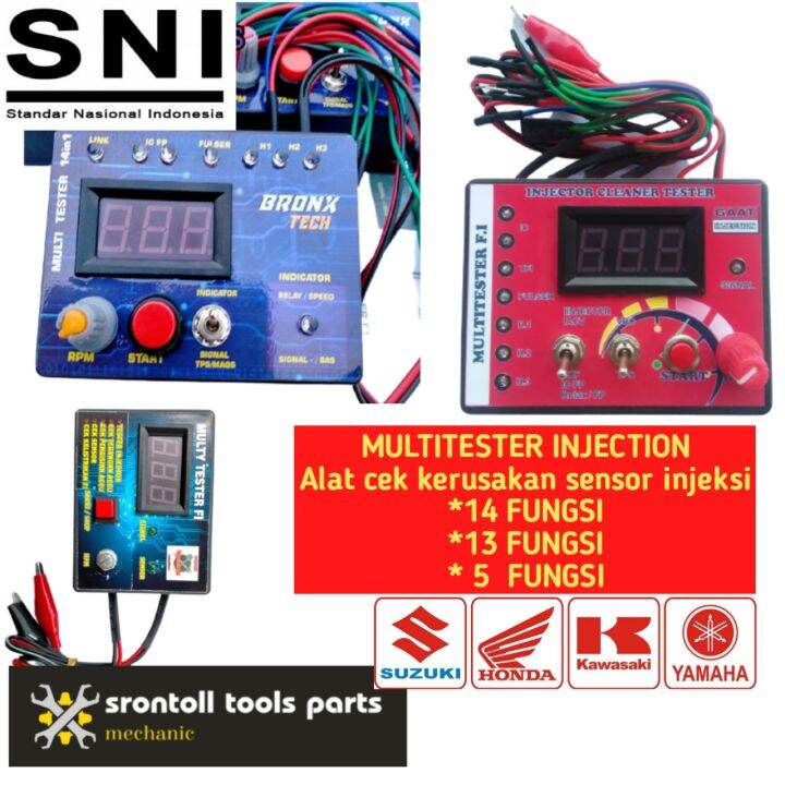 Multitester digital fi alat cek kerusakan sensor injeksi alat riset ...