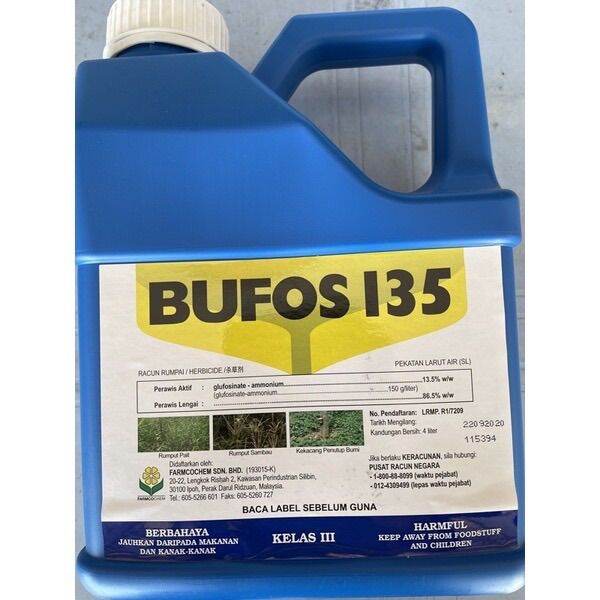 4L Bufos 135 Racun rumpai / herbicide 4L | Lazada