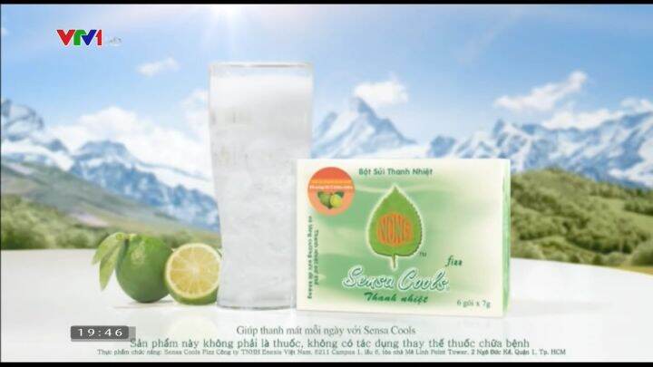 Bột sủi thanh nhiệt SENSA COOL hộp 6 gói - Với vị chanh tươi mát bổ ...