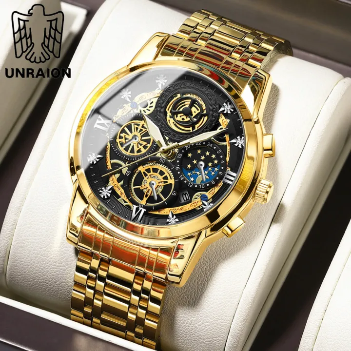 UNRAION special for men's quartz watch hollow out new concept ...
