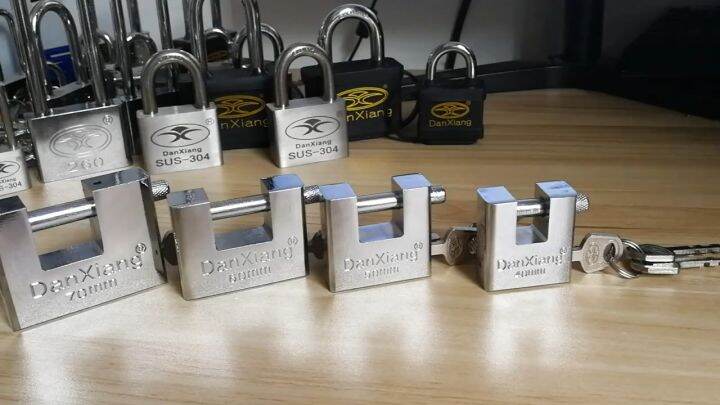 Stainless Steel Burglar Padlock Security Safety Lock Antique Horizontal Opening | Lazada PH