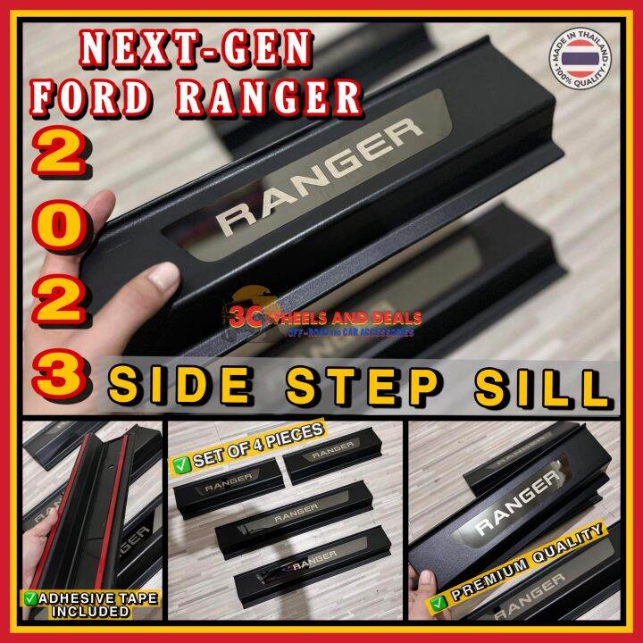 (ON HAND) NEXT-GENERATION FORD RANGER 2023 SIDE STEP SILL (FORD RANGER ...