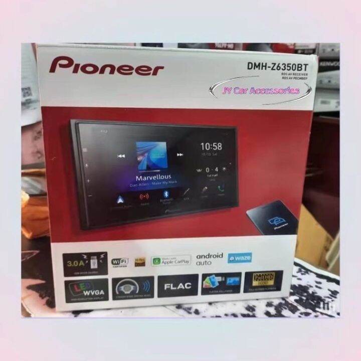 Pioneer DMH-Z6350BT - 6.8" Hi-Res Audio AV Receiver with Wireless Apple CarPlay and Android Auto ...
