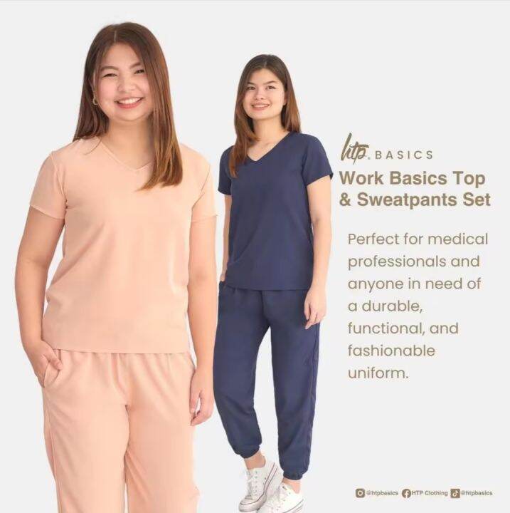 HTP Basics Women’s Unifit Scrub Suit | htpbykate | Lazada PH